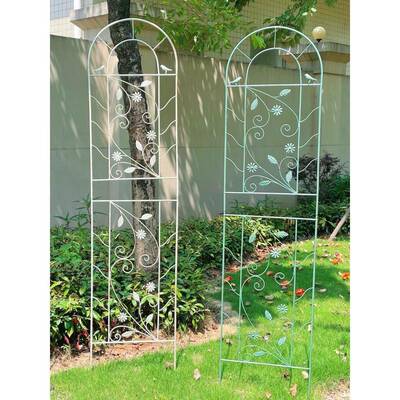 欧式花做旧铁艺小鸟爬植藤架子支架QWH月户外庭院物季铁线莲攀爬