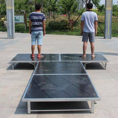 S8F7M5T6778婚庆T台台板舞台折叠升降T台婚礼道具圆舞台梯走秀演5