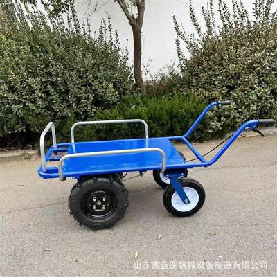 厂推式电动手手推平板车适合区物SNZ料运送大载重心轮手实推车