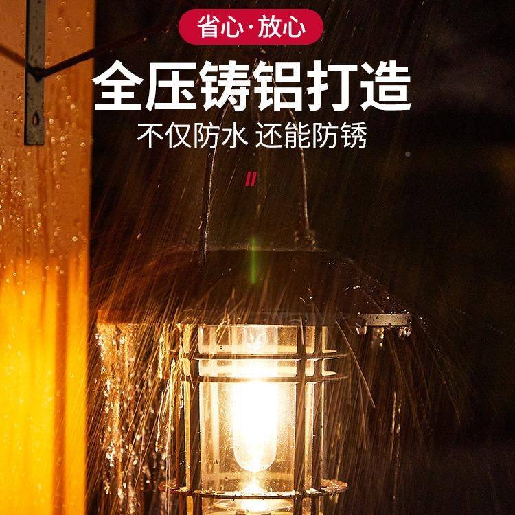 太阳民能户外防水吊灯铁艺钨丝挂庭花园装饰灯宿无品牌/露营灯院