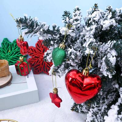 销款150p780cs电热镀圣树诞球套装电镀塑料圣诞节挂件圣诞吊饰