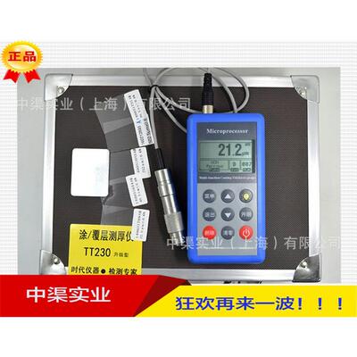 TT230涂镀层测厚仪 北京时代牌测厚仪涡流漆膜测厚仪0-1250um