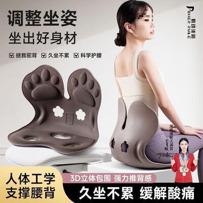 人体学14848护腰坐垫坐姿成矫正椅办公工室腰人靠背靠座椅其他春