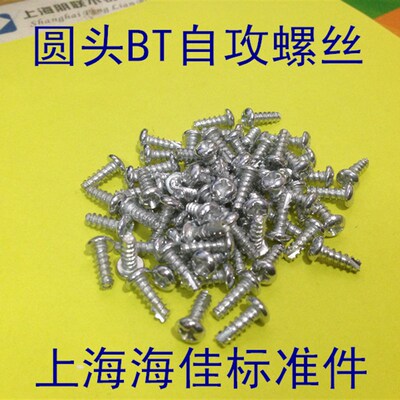 BT型元头自攻螺丝 镀锌割尾洗尾平尾开槽圆头自攻螺丝M3X6--M3X16