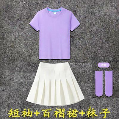 高档儿童表演六服青春活力班糖果色棉演出装孩子天空一小学生舞蹈