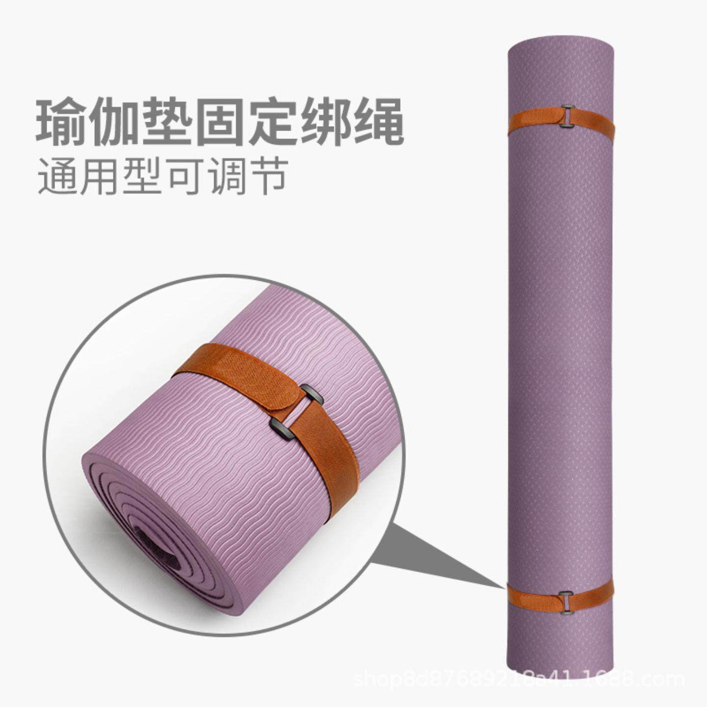 瑜伽垫捆绑带毛扣瑜伽垫粘扣带子魔术贴搭扣粘扣带捆易收纳绳子