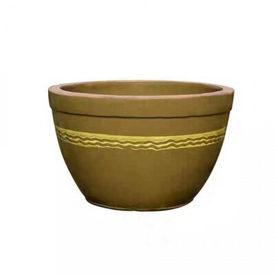 睡莲菜缸花盆水土陶老缸式鱼缸荷花家用养鱼院庭造COWOZMZM景腌酱