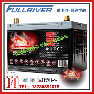 Fullriver蓄电池FT825-34/12V65AH高功率设备机械仪器蓄电池