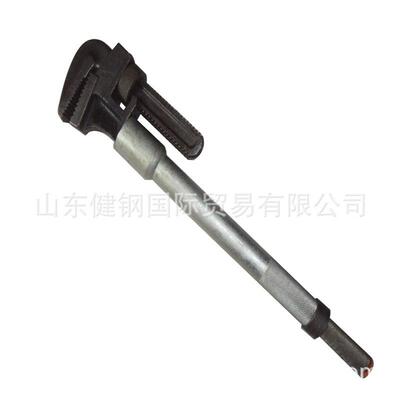 加力管子钳 油田管钳 加长杆管子钳crude fild power pipe wrench