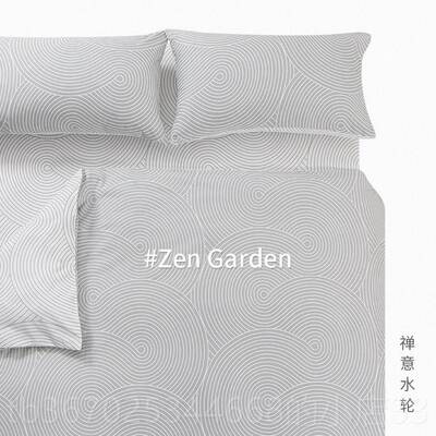 正品Cast加le Gren厚柔软全棉AB版四a件套被套床单枕套 禅意水轮d