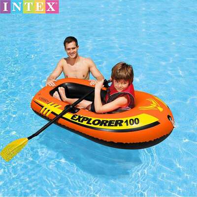 INTEX58354/58355/58356/58357/58358专业探险者单人双人三人船组