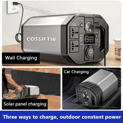 Solar Charge Portable Power Station 500w With Led Light