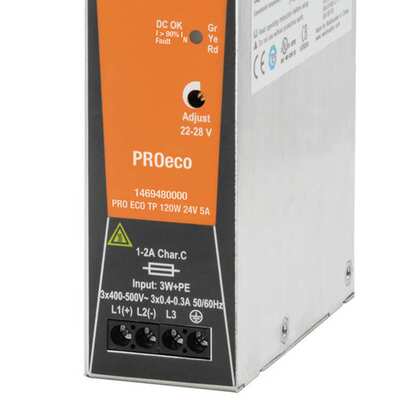魏德米勒电源PRO ECO 72/120/240/480/960W 24V卡导轨式开关电源