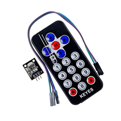 智能小车单片机HX1838红外无线远程遥控器控制模块套件diy