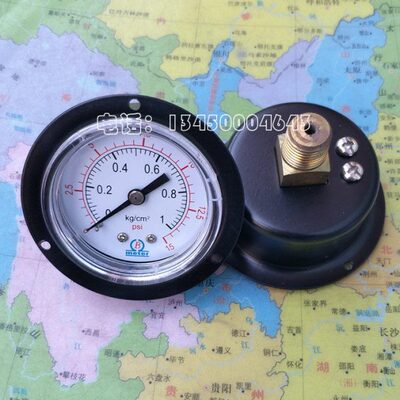 50MM背式带前边（面板式安装）0~1KG/15psi气压表