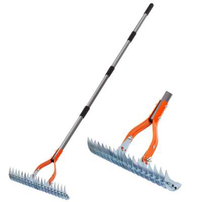 Walensee Thatch Rake 15-Inch Lawn Thatching Rake 草坪草耙