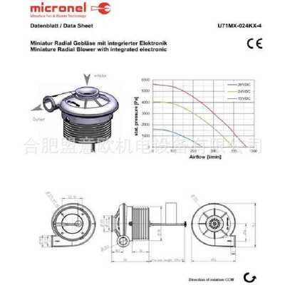 瑞士Micronel风机，Micronel防爆风扇
