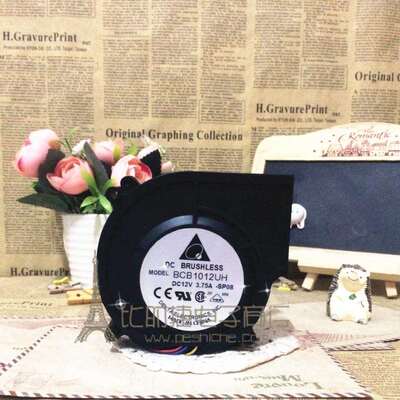 原装台达 BCB1012UH 12V 3.75A 抽风式风扇9CM 9725 4线 涡轮风扇