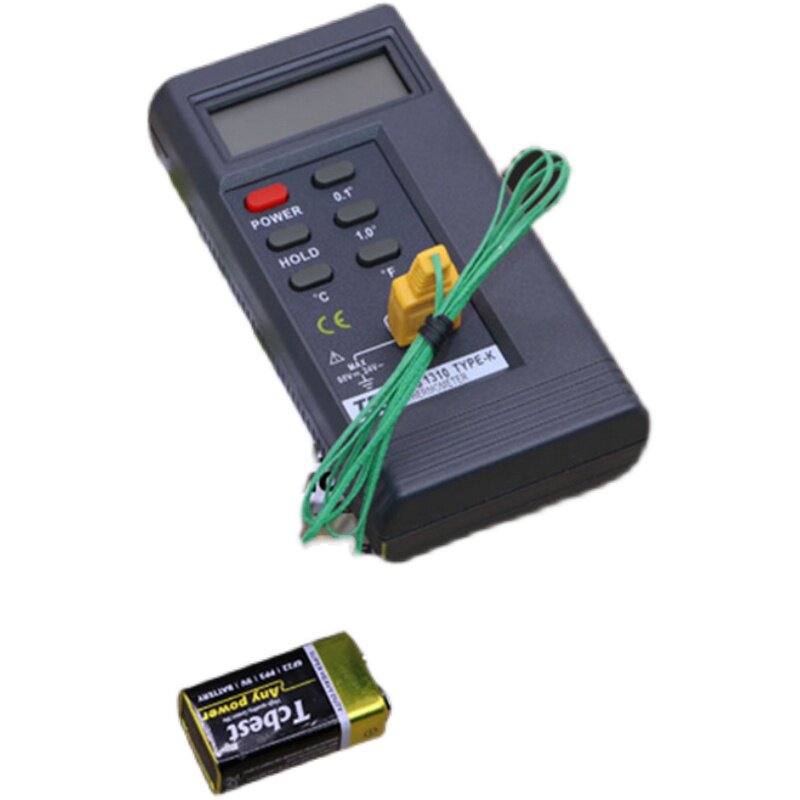 高精度1310温度表工业电子温度计数显测温仪高温热电偶带探头