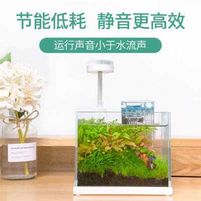 Nepall鱼缸过滤器小型循环泵三合一净水瀑布增氧静音家用壁挂式