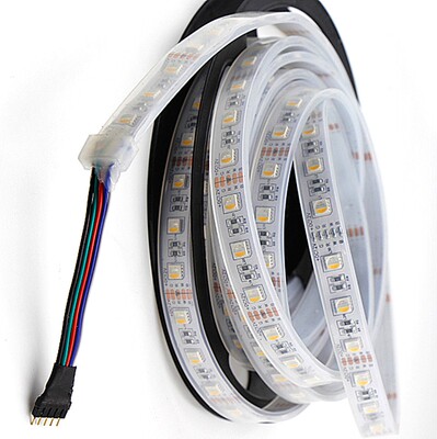 R高BW灯条5050防合一七彩灯带12V/24V软灯条七彩变色四水G亮灯带