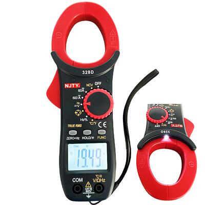 交直电流川宇328D钳形表多用表电流电压表数显式钳形万用表NJTV