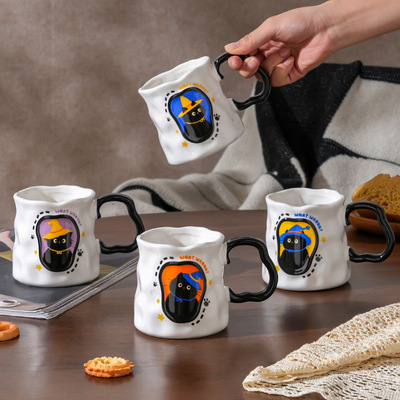 可爱猫咪陶瓷马克杯创意伴手礼