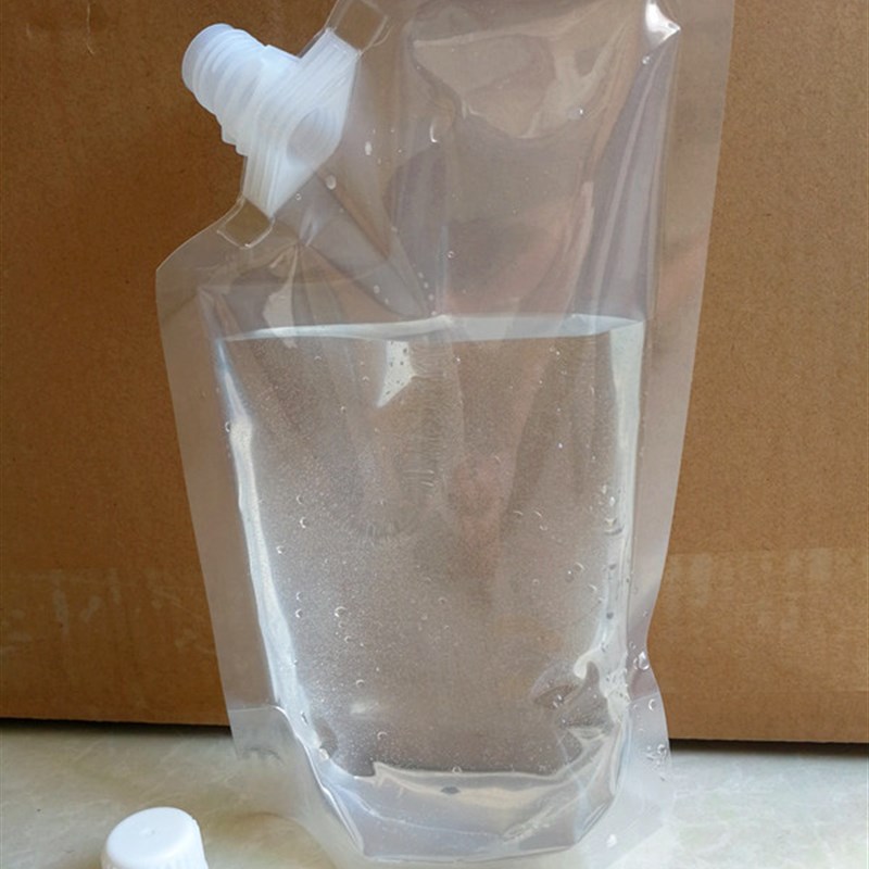 塑料透明吸嘴包装袋2kg一次性啤酒饮料豆浆液体自立500毫升1升1.5