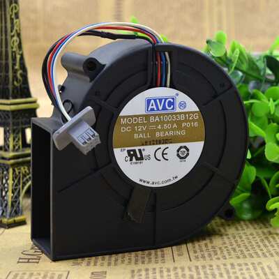 AVC 大风量涡轮风扇 高转速鼓风机 9733 12V 4.5A BA10033B12G