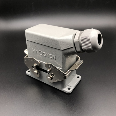 重载连接器4芯35A 航空插头 HDC-HSB-004-M/F 防水热流道矩形插座