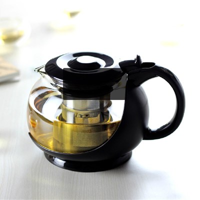 雅风盛情壶6206 不锈钢过滤网泡茶壶 大容量耐高温加厚玻璃花茶壶