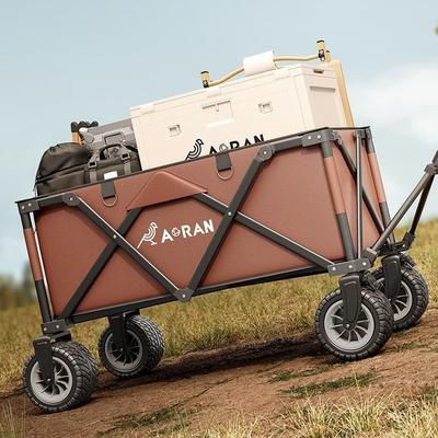 露营推车聚拢折叠户外营地车拖车摆摊野营小推车野餐车桌板便携