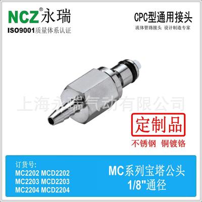 NCZ|RP-MC系列 宝塔公头 不锈钢快速接头 耐腐蚀 2203 2204 2205