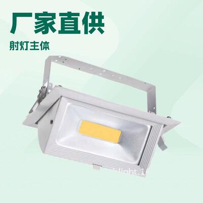 外贸热销COB LED45W40W35W30W25W20W长方形象鼻灯成品及套件