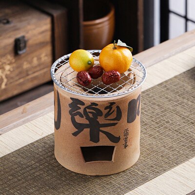 创意纯手写围炉煮茶炭炉土陶小火炉风炉煮茶器干烧炉耐温烧水碳炉