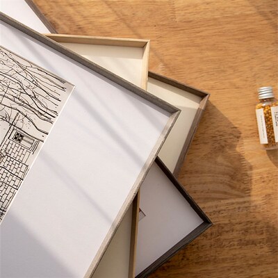 0.61cm极细边窄边复古正方形铝合金实木木纹画框相框挂墙挂画定制