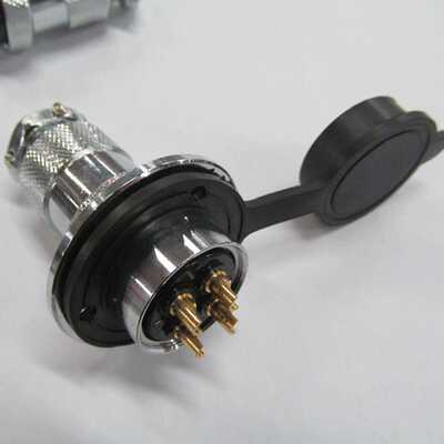 现货GX25DF25M25法兰盘镀金GX25-2芯3芯4芯航空插头超声波专用