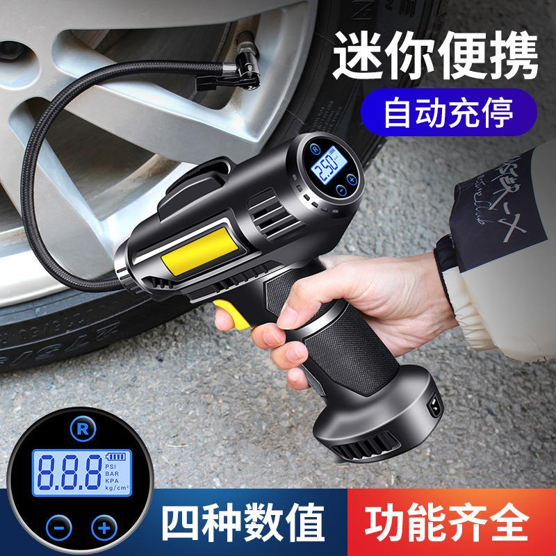 车载充气泵便携式汽车打气泵车用大功率电动无线轮胎加气泵打气筒