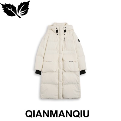 浅曼秋QIANMANQIU 「秋叶英格兰」 中长款连帽外套QMQ1127L085