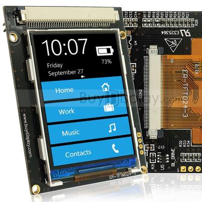 2.4寸TFT LCD彩色液晶显示模块/240x320点阵彩屏模组带转接板