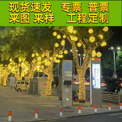 Led彩灯闪烁串灯充满星星户外景观挂树球形灯Sepak Takraw球灯照