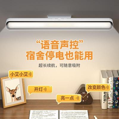 智能语音控制LED灯充插两用学生阅读灯宿舍学习灯床头灯酷毙灯