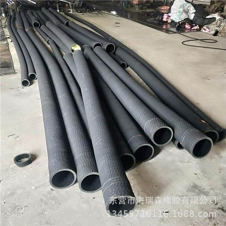 大口径钢丝缠绕橡胶管吸排水泥沙高强度耐磨抗老化优质橡胶钢丝管
