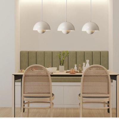 中古风法式奶油风VP1吊灯 北欧简约吧台餐厅卧室床头升降花苞吊灯