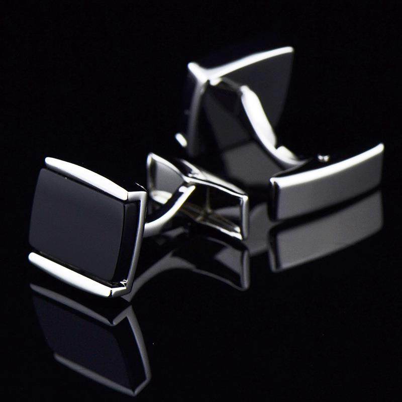 大气商务黑玛瑙袖扣袖钉法式衬衫扣793cufflinks/920002