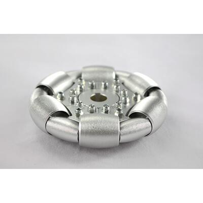 100mm铝全向轮（omni directional wheels)单片90°铝轮 14179S