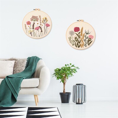 Embroidery Starter Kit With European Pattern and Instruction