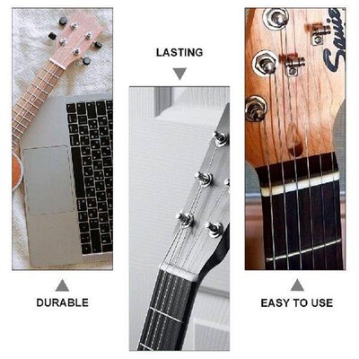 6 Pcs Cattle Bone Nut Electric Guitar Slotted Blank Uncut