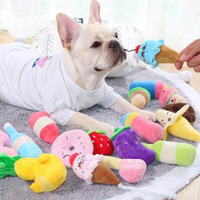 Legendog Plush Squeaky Bone Dog Toys Bite-Resistant Clean Do