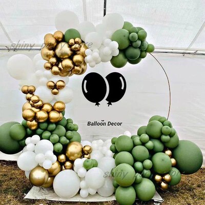 5/10/12/18inch Retro Bean Green Latex Baloons Happy Birthday